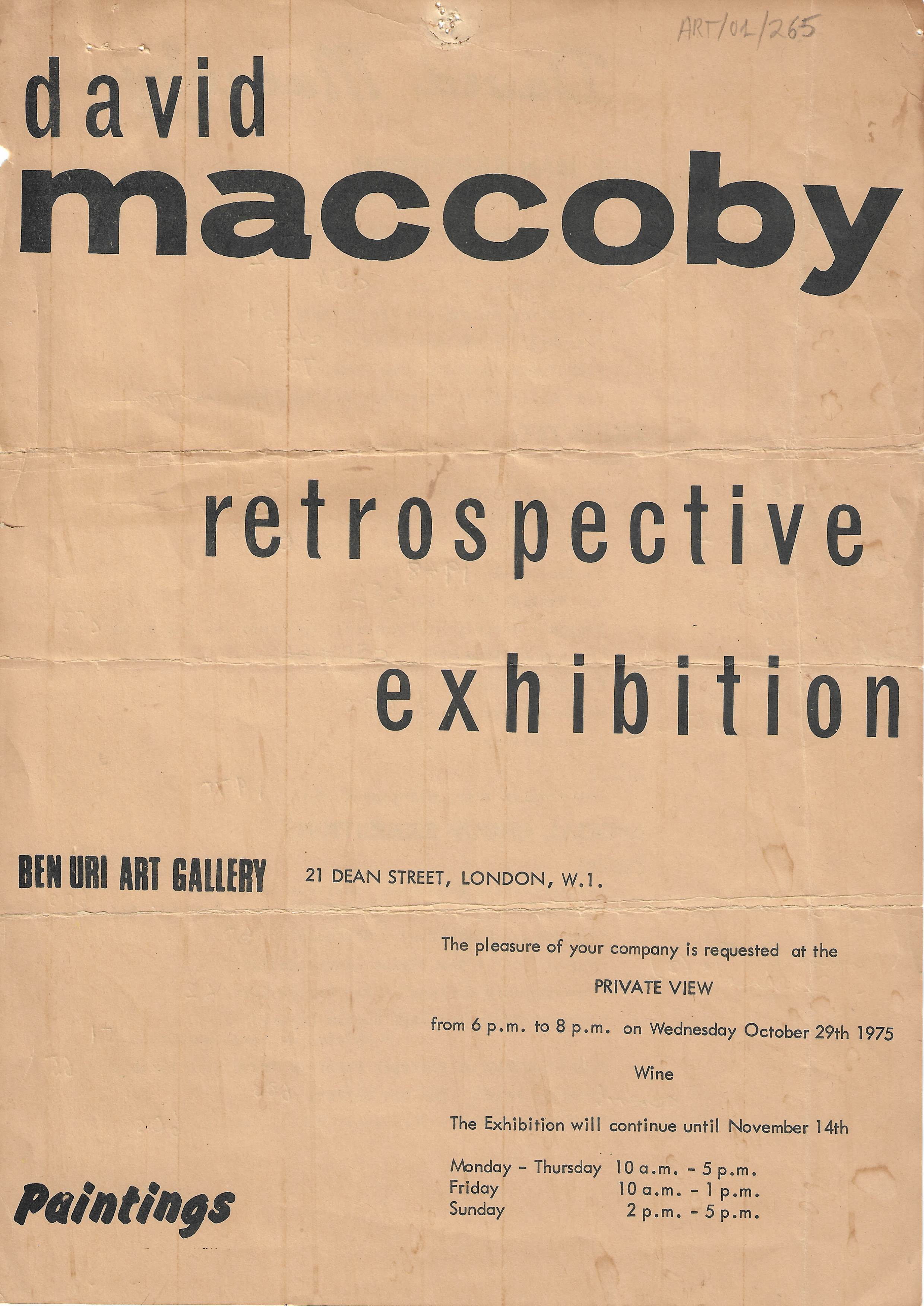 Ben Uri collection - past exhibitions